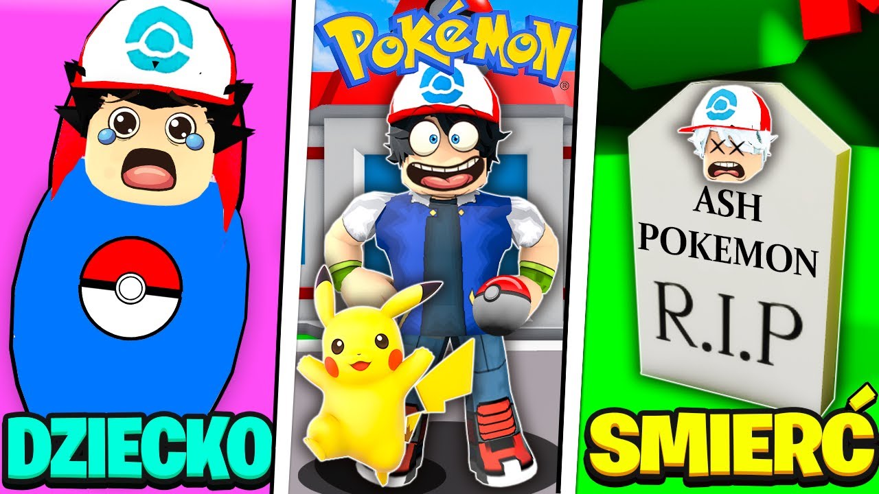 ASH POKEMON OD NARODZIN DO ŚMIERCI w BrookHaven RP! 💧🔥⚡ (Roblox) - YouTube