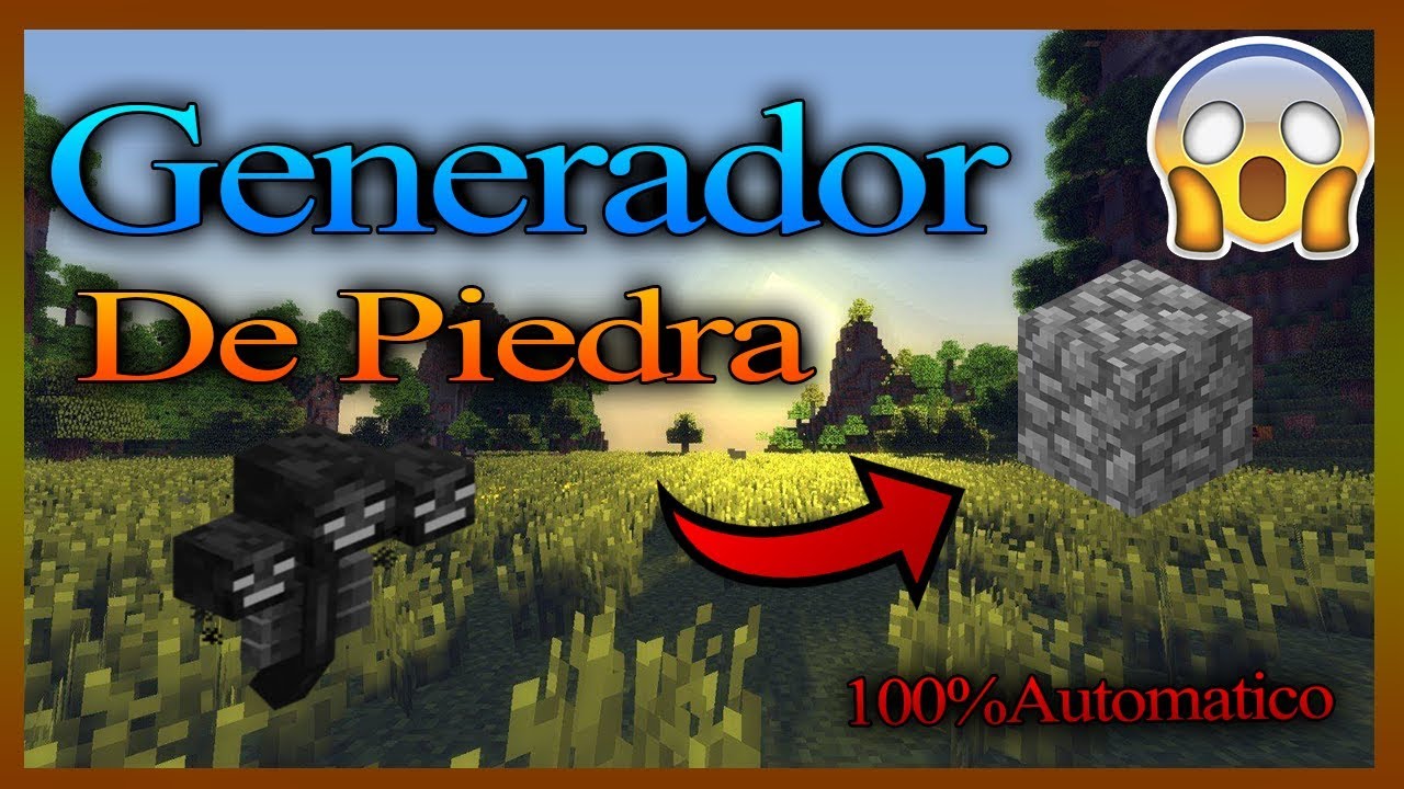 BabyStone - Generador de Piedra Automático Con Wither - YouTube