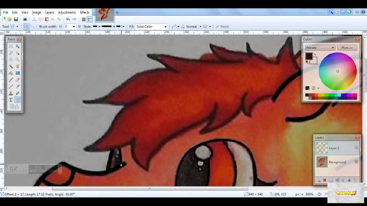 Fire Wolf Drawing - YouTube