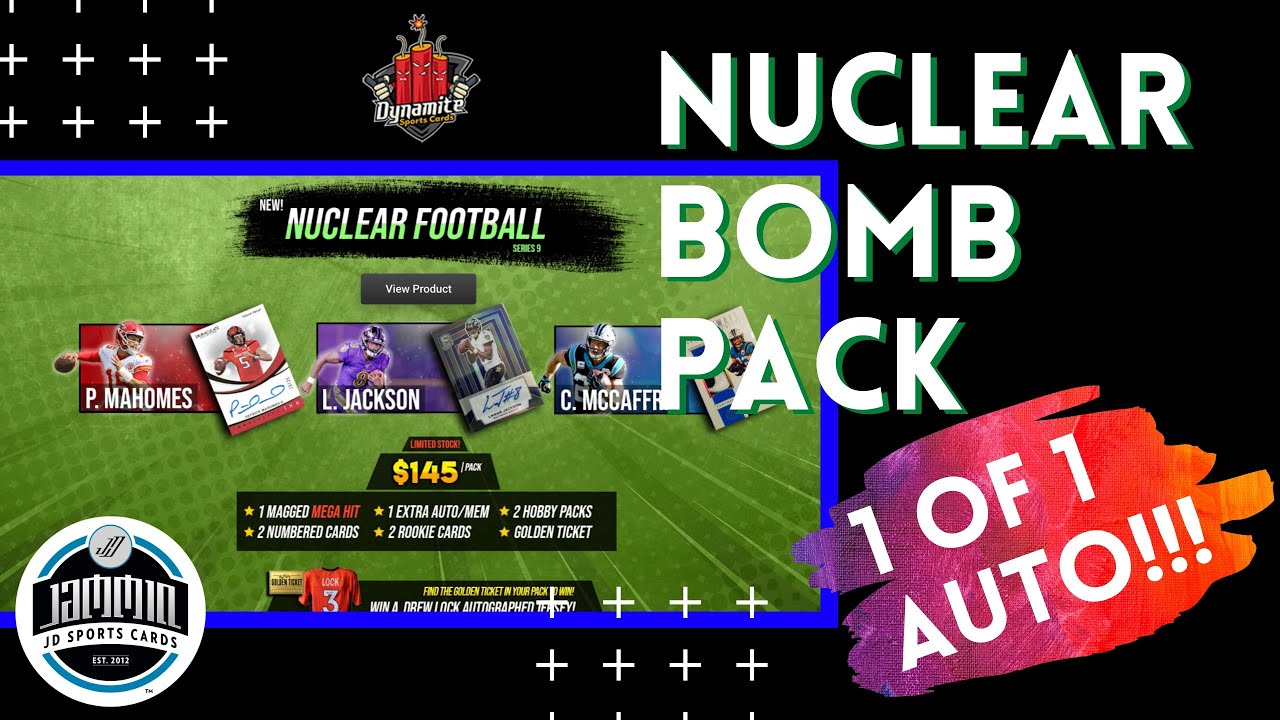 Nuclear Football Pack | 1 of 1 AUTO! | Dynamite Sports Cards - YouTube