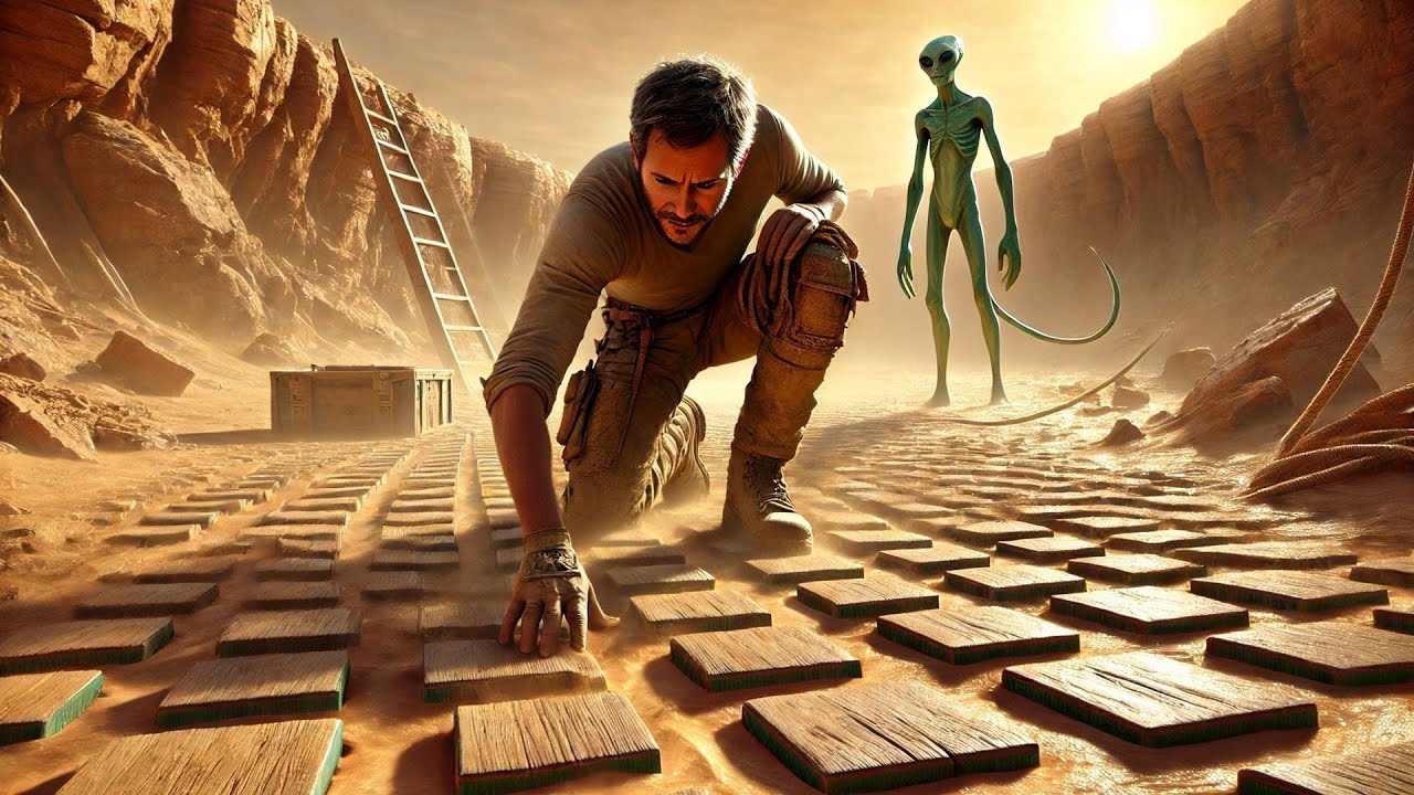 Alien Professor Dares Student to Survive Quicksand, Human Lays Boards ...