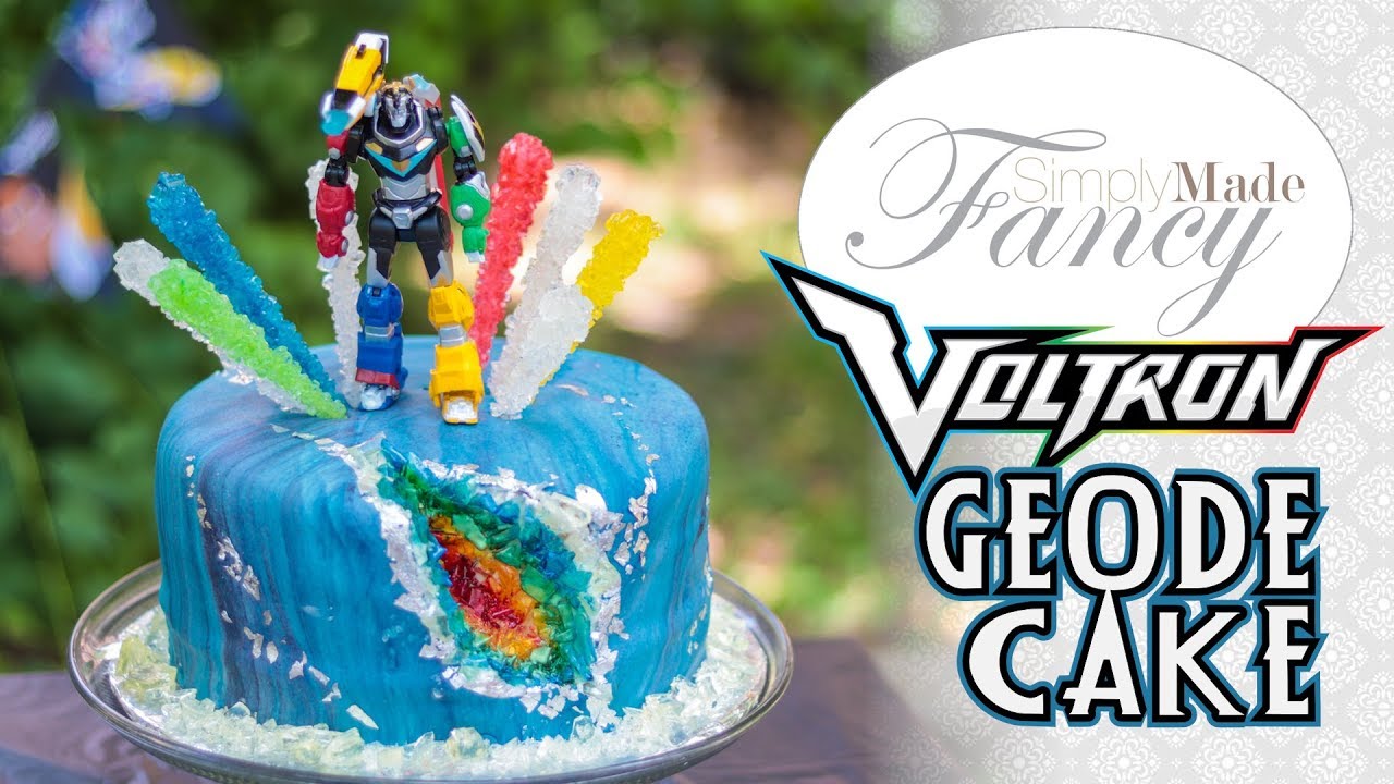 How I made a GEODE Birthday Cake - Voltron Themed - YouTube