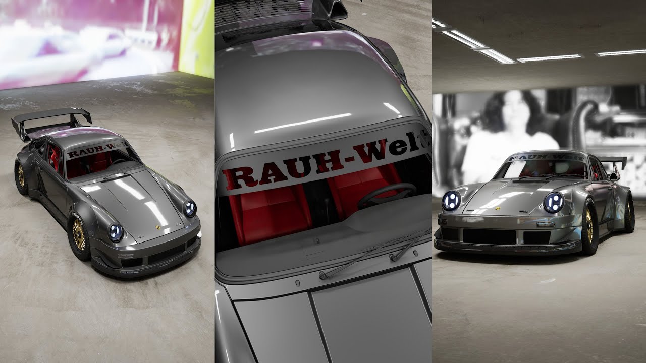Porsche 911 RSR RWB - Unreal Engine 5 Animation - YouTube