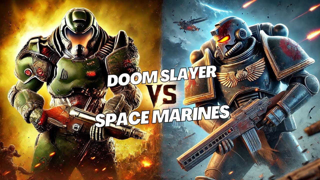 Space Marines vs Doom Slayer Who Wins the Battle - YouTube