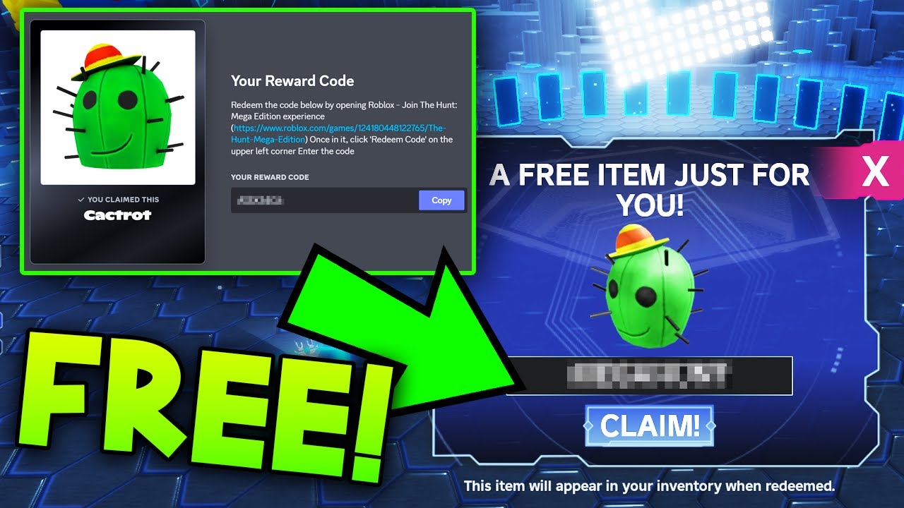 🟢 [NEW CODE] How to Get FREE 'Cactrot' Item in The Hunt: Mega Edition ...