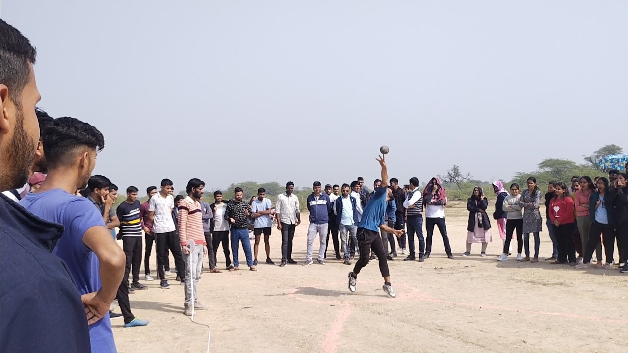 Men's shot put at CVAS Navania udaipur - YouTube