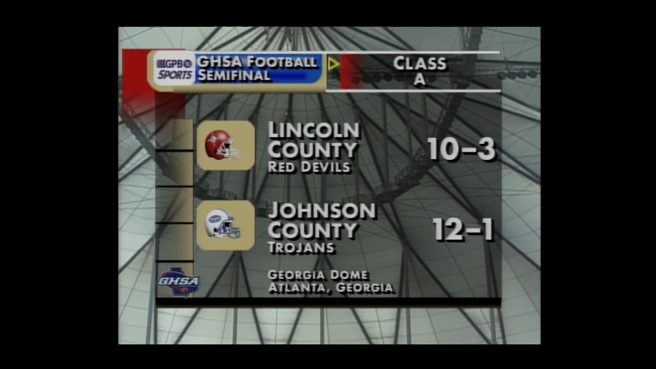 2005 1A Semifinal: Lincoln County vs. Johnson County - First Half - YouTube