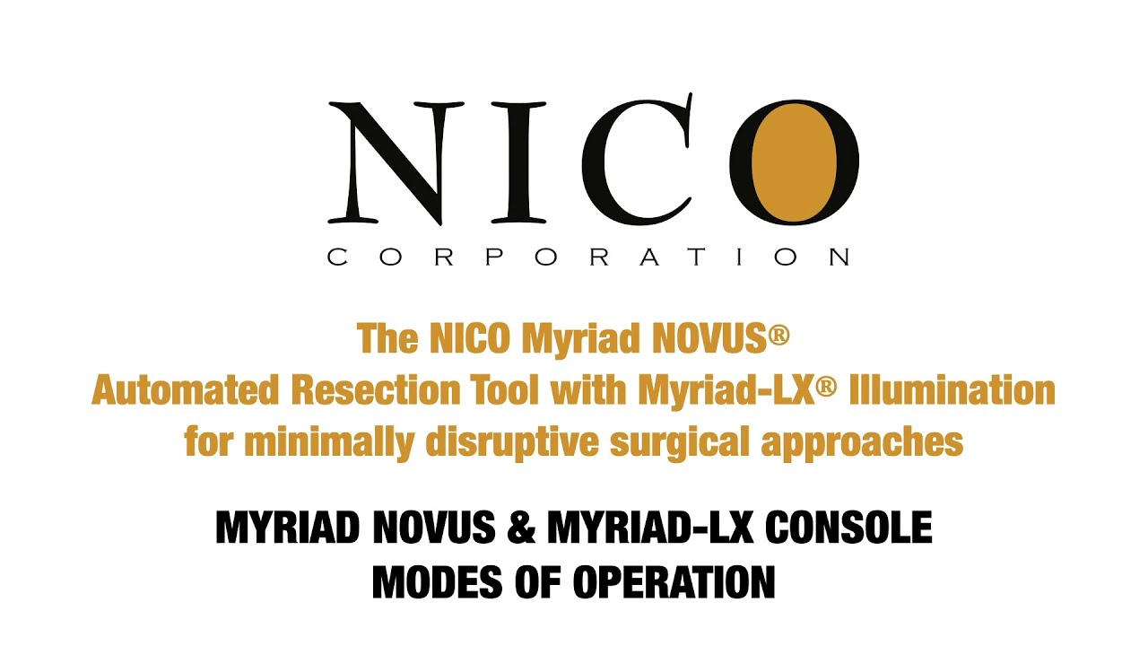 NICO Myriad NOVUS Modes of Operation 20201110 - YouTube