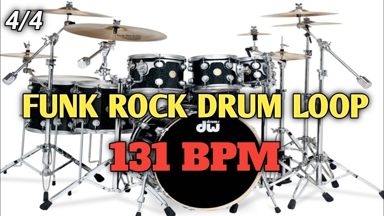 FUNK ROCK DRUM LOOP | 131 BPM - YouTube