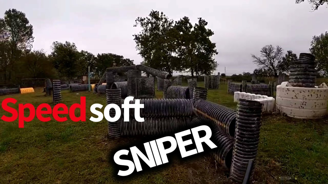 Airsoft Sniper On Speedsoft Field - YouTube