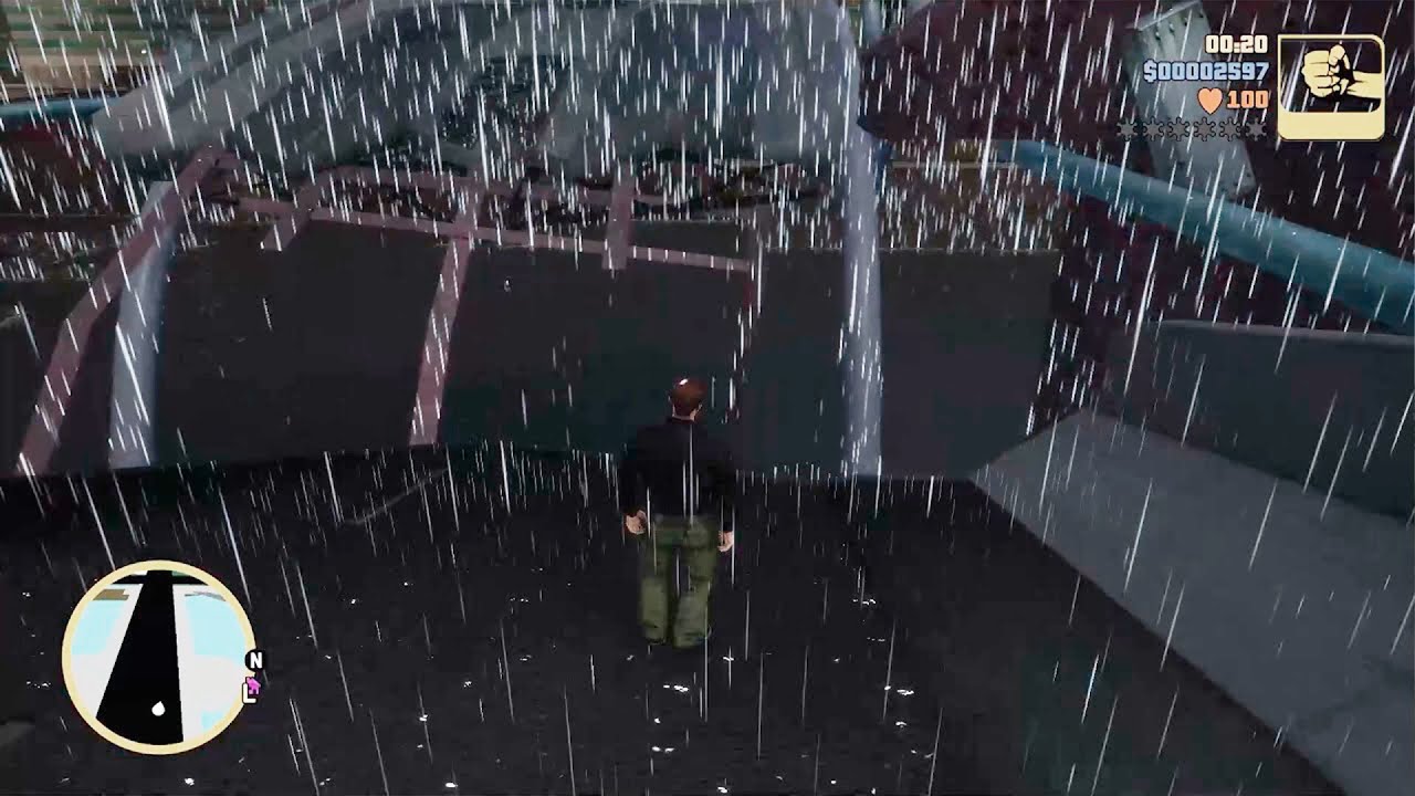 that weird rain effect in GTA 3 definitive edition - YouTube