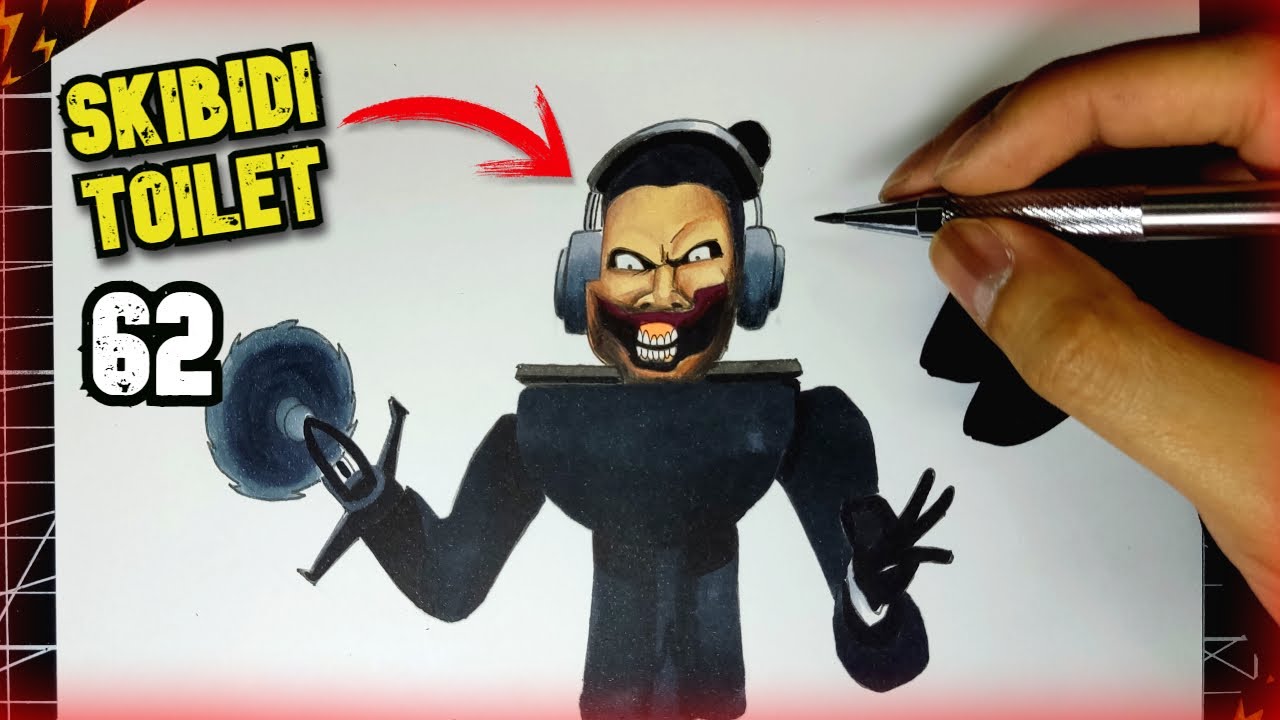 COMO DIBUJAR a SKIBIDI SAWMAN de SKIBIDI TOILET 62 FÁCIL | PASO A PASO ...