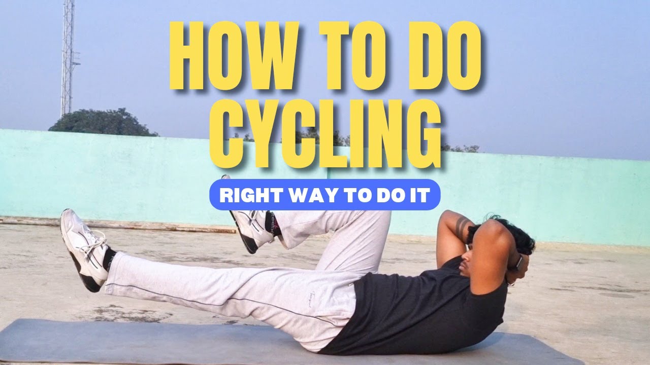 How To Do Bicycle For Abs Beginners - With Proper Form ( Cycling Kaise ...