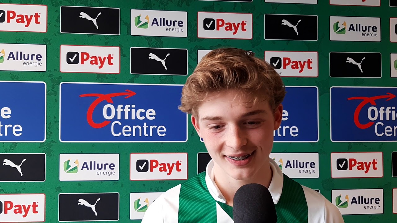 #Maxim Mariani na de wedstrijd FC Groningen o17 - FC Dordrecht o17 ...