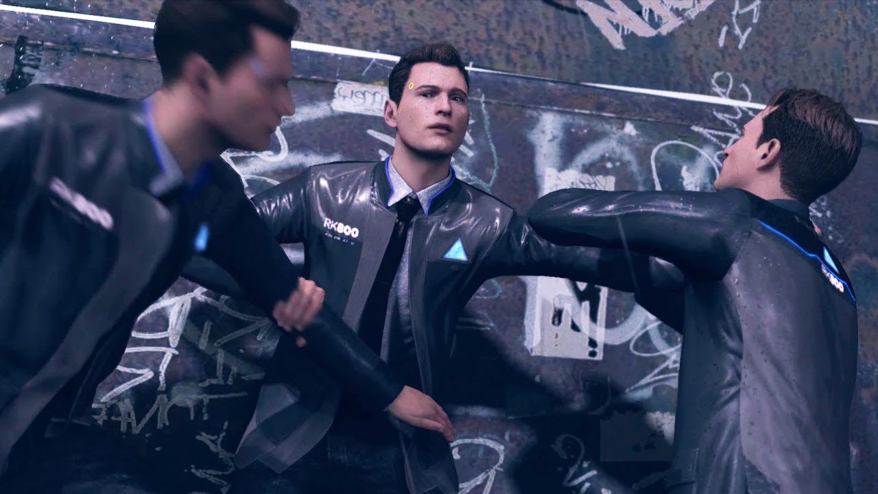 Detroit MOD: Connor vs Connor at the Eden Club - YouTube