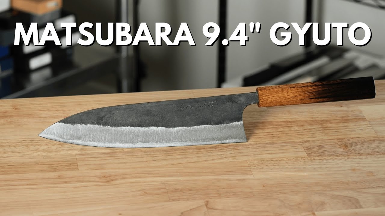 Matsubara 9.4 inch Japanese Gyuto Review: The COW SWORD! - YouTube