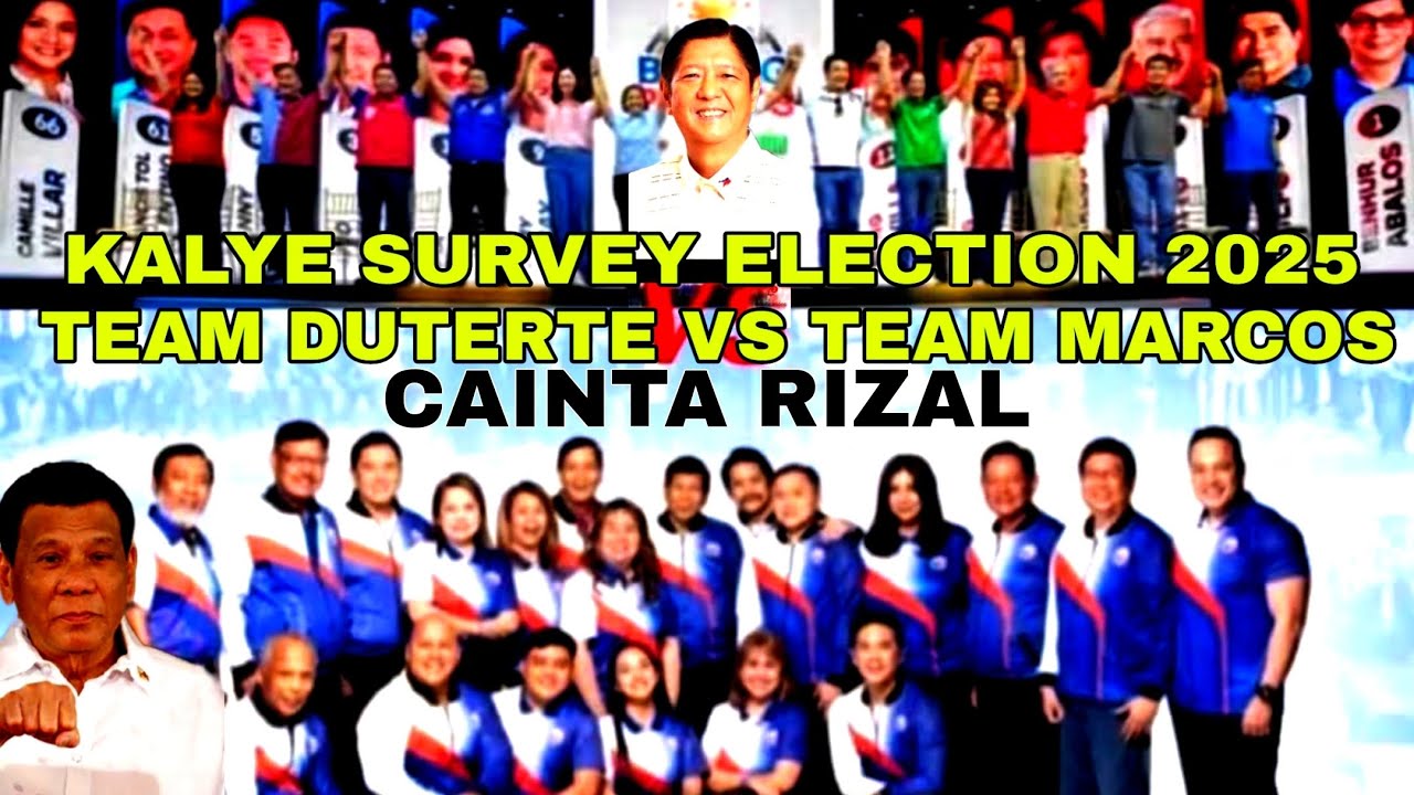 Team Duterte vs team marcos for senatorial election 2025 kalye Survey ...