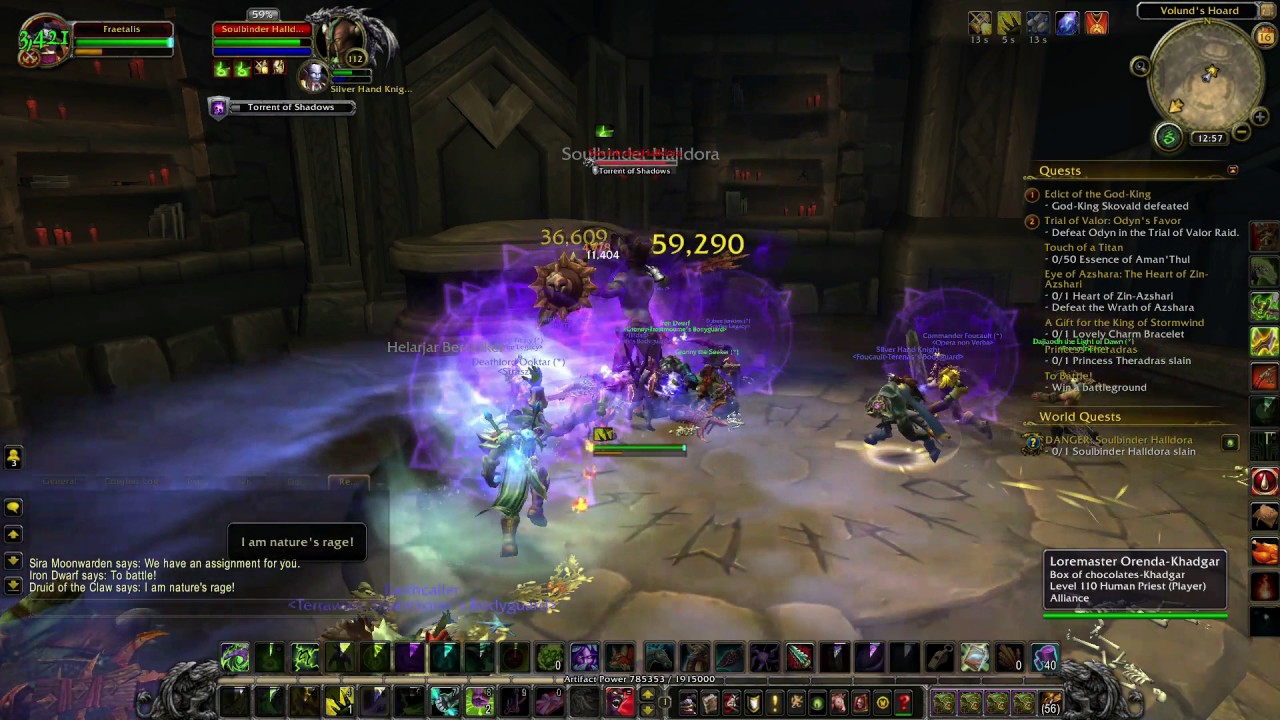 World of Warcraft DANGER: Soulbinder Halldora Stormheim Legion World ...