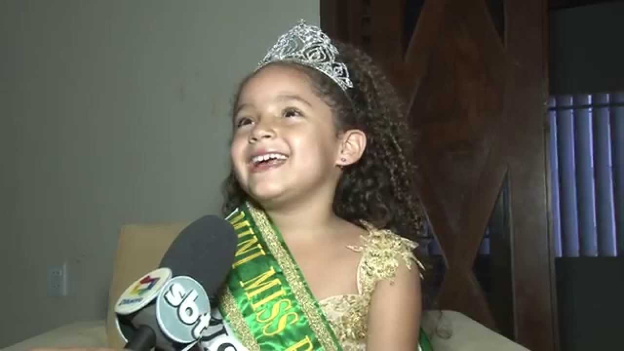 Maranhense de 6 anos esbanja simpatia e comemora título de mini miss ...