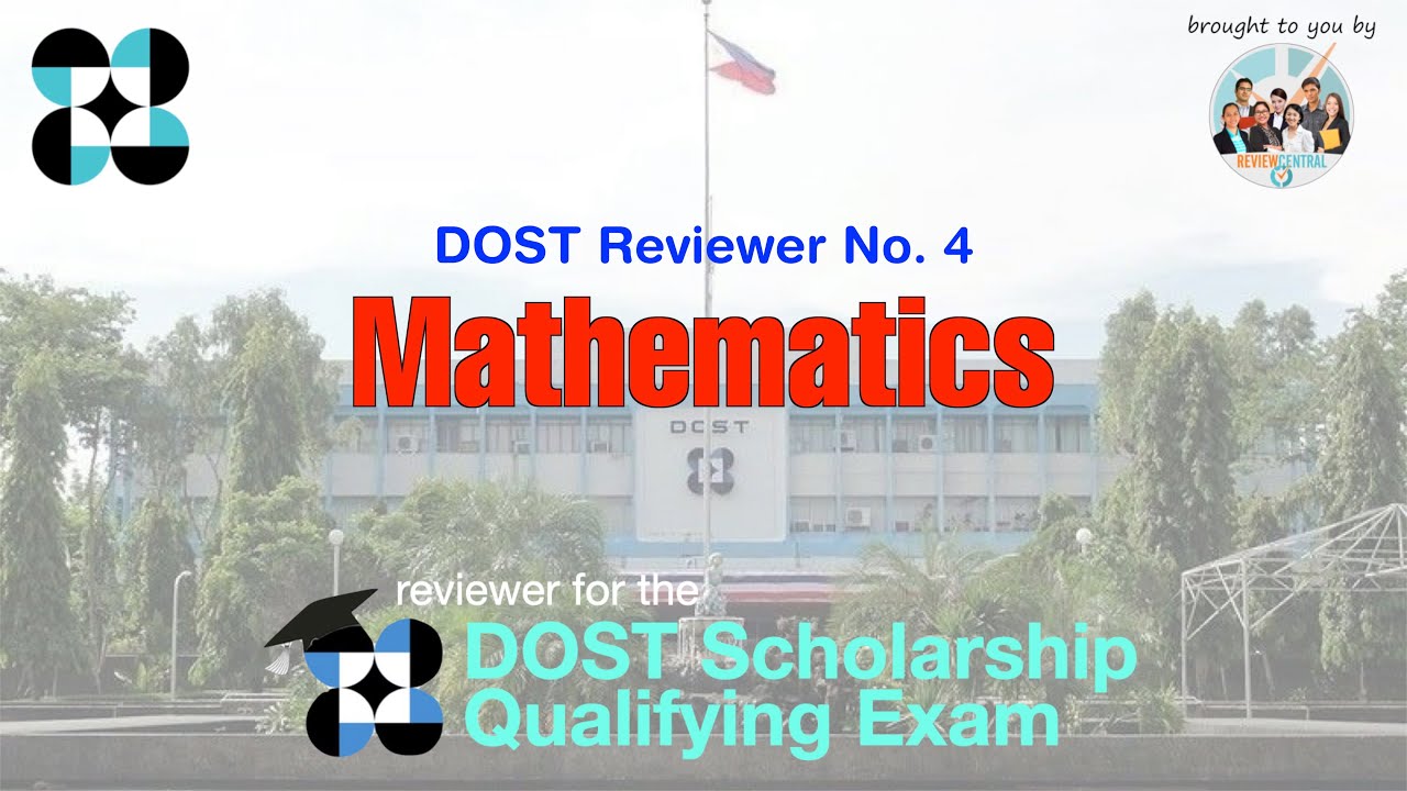 DOST Scholarship Qualifying Exam Reviewer No. 4: Mathematics | # ...