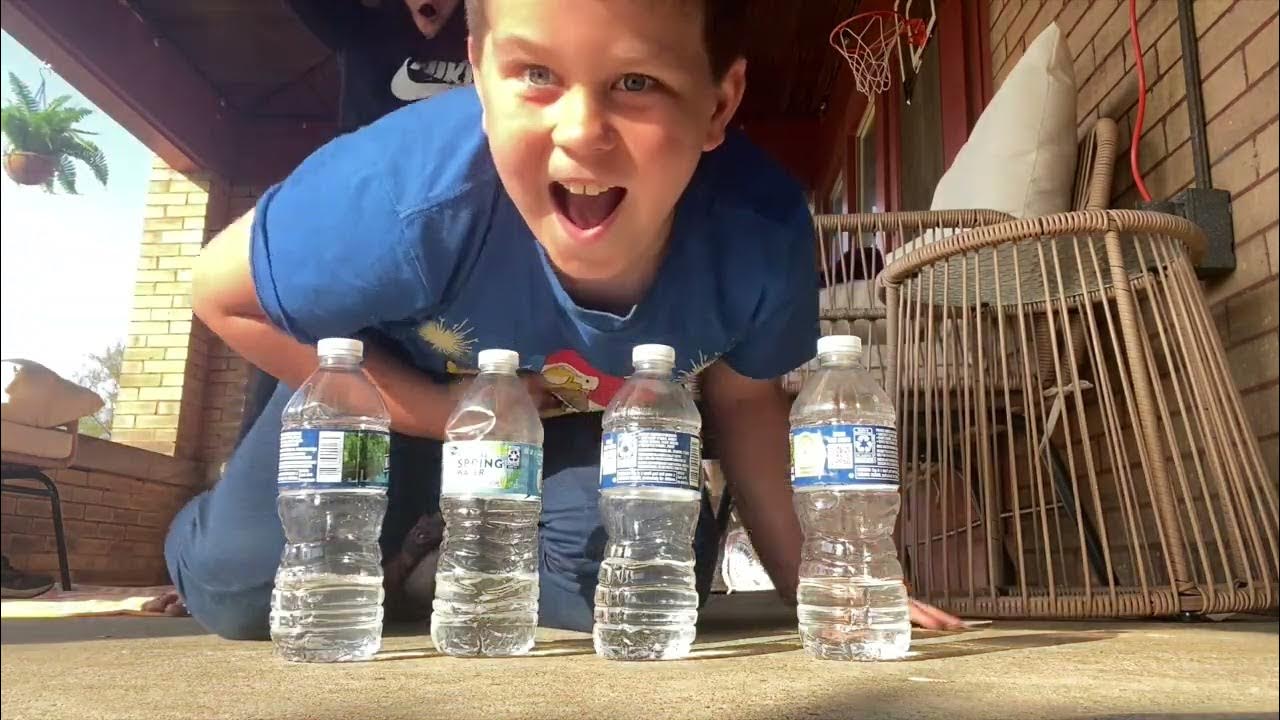 Water bottle flips trick shot 1 - YouTube