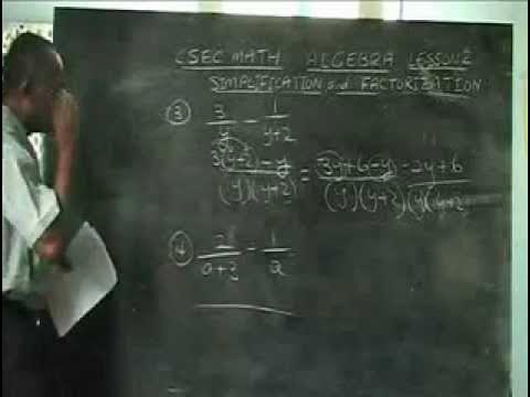 CSEC ALGEBRA 2 PART 2 - YouTube