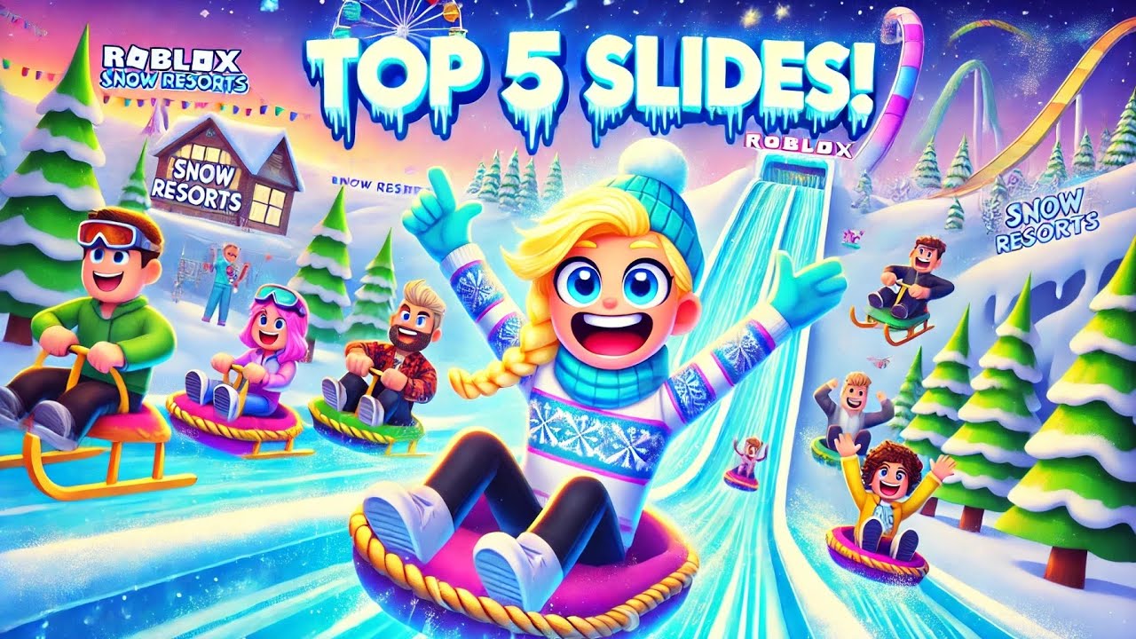 Avi's Top 5 Snow Slides on Roblox Snow Resorts! ️ - YouTube