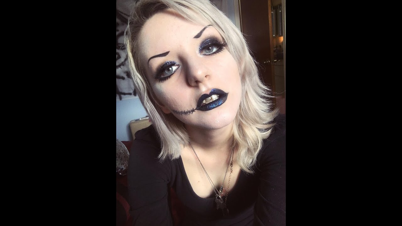 Patchwork doll makeup tutorial - YouTube