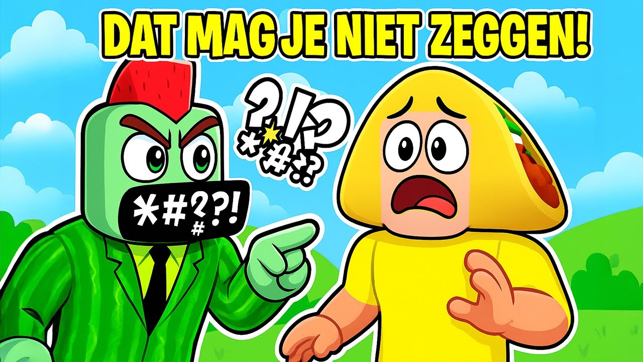 Dat Mag Je Niet Zeggen In Roblox! - YouTube