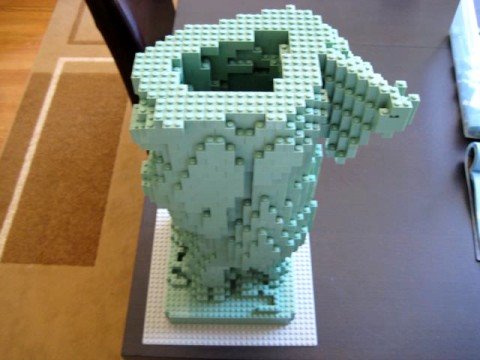 Lego Statue of Liberty Level-By-Level Top-View - YouTube
