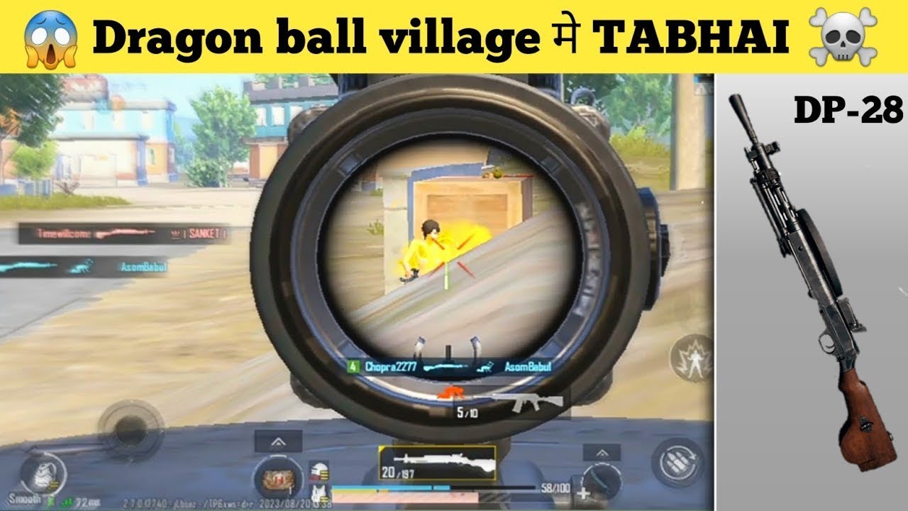 Dragon ball village me tabhai | bgmi gameplay 😈🔥• BGMI MONTAGE ...