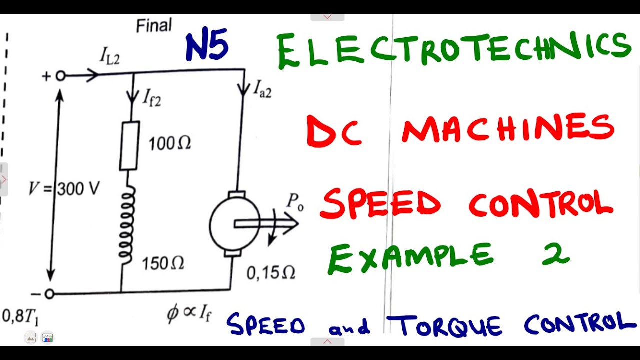 Electrotechnics N5 Speed Control Example 2 DC Machines ...