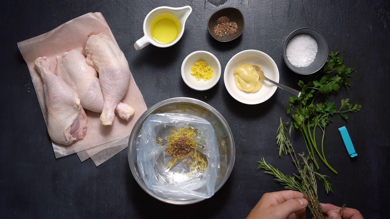 Pouletschenkel marinieren - YouTube