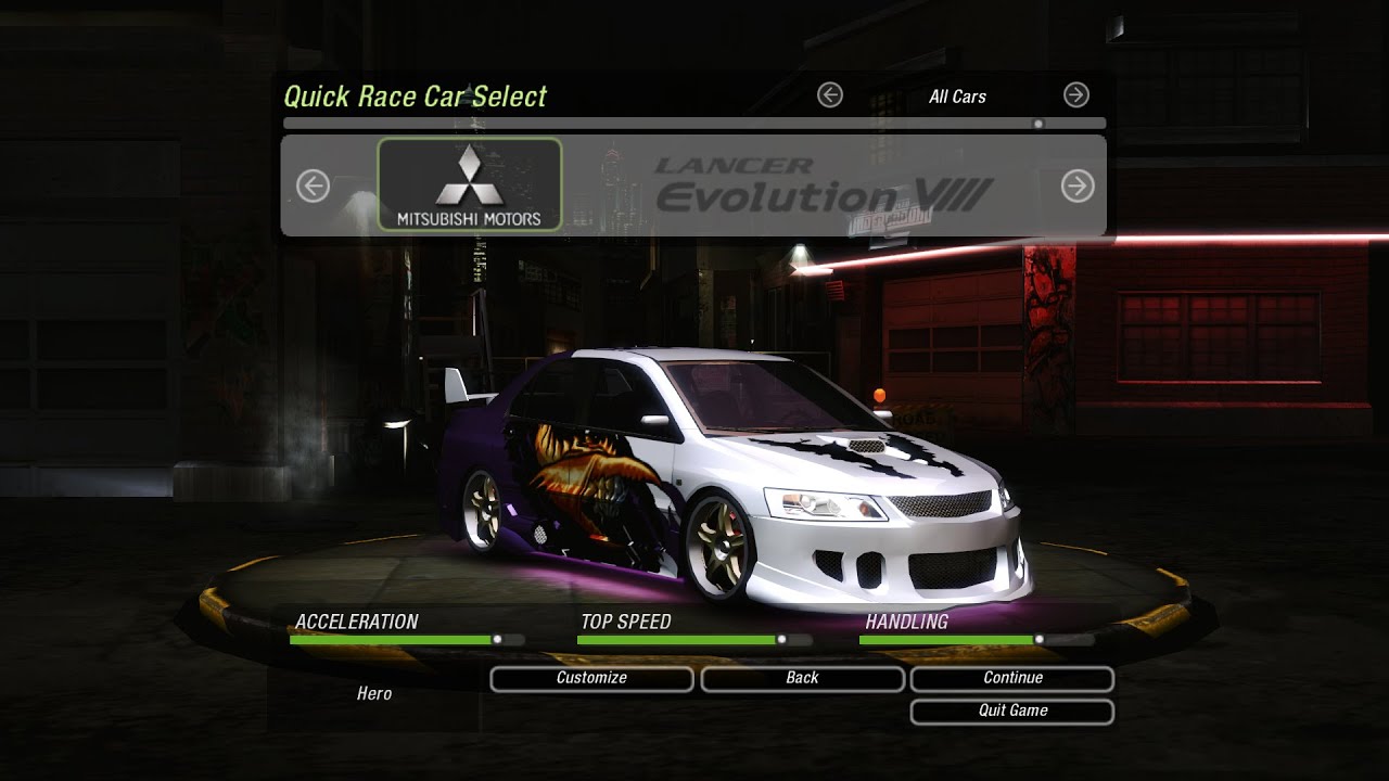 underground2.net | Best MOD for NFSU2! | Lancer EVO VIII Customization ...