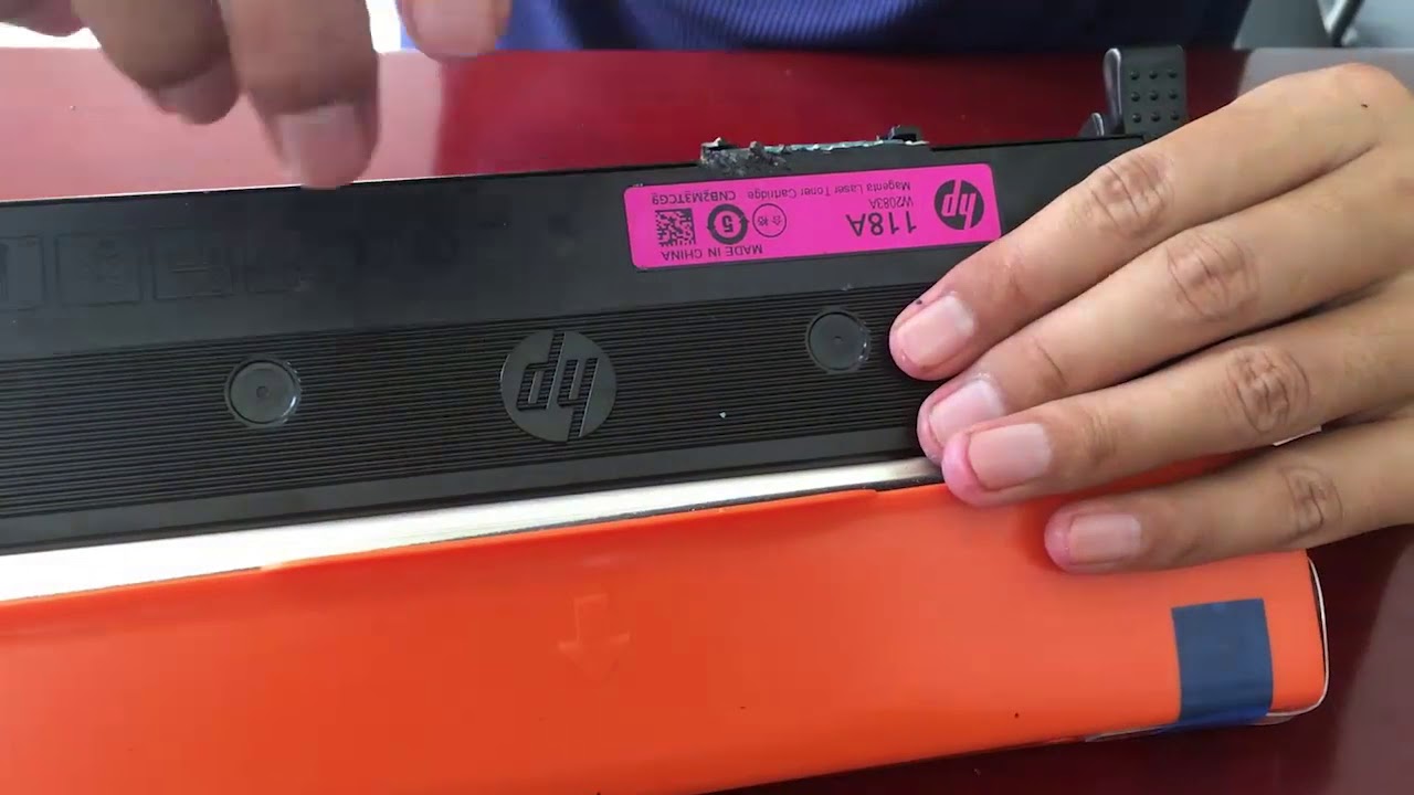 HP117A W2070 Install chip original - YouTube