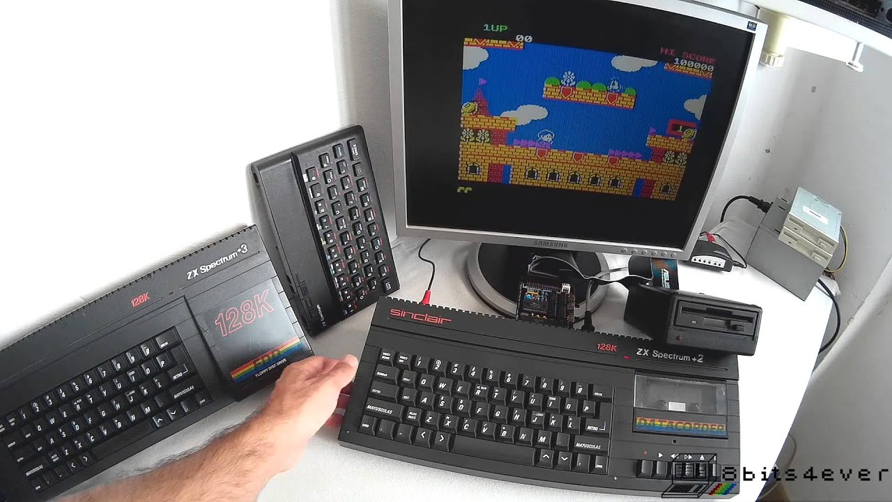 SDI-1 with ZX Spectrum +2a/b - YouTube