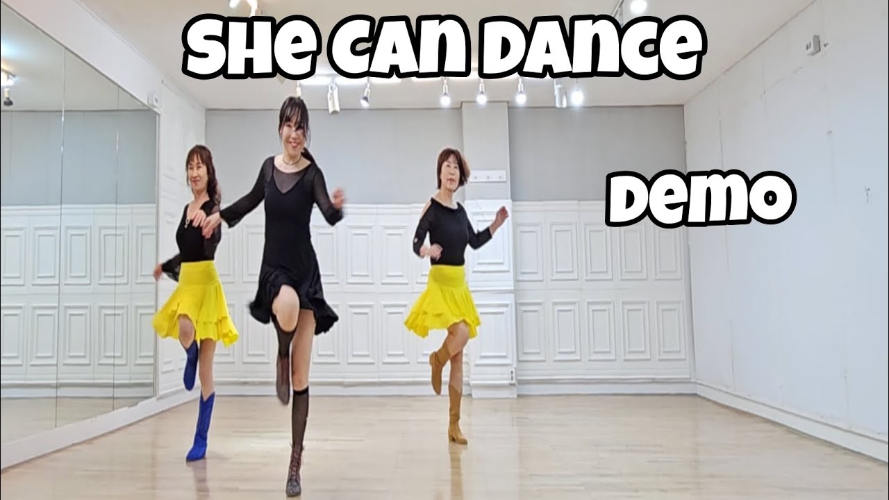 She Can Dance - Line Dance | Easy Intermediate | Joshua Talbot - YouTube
