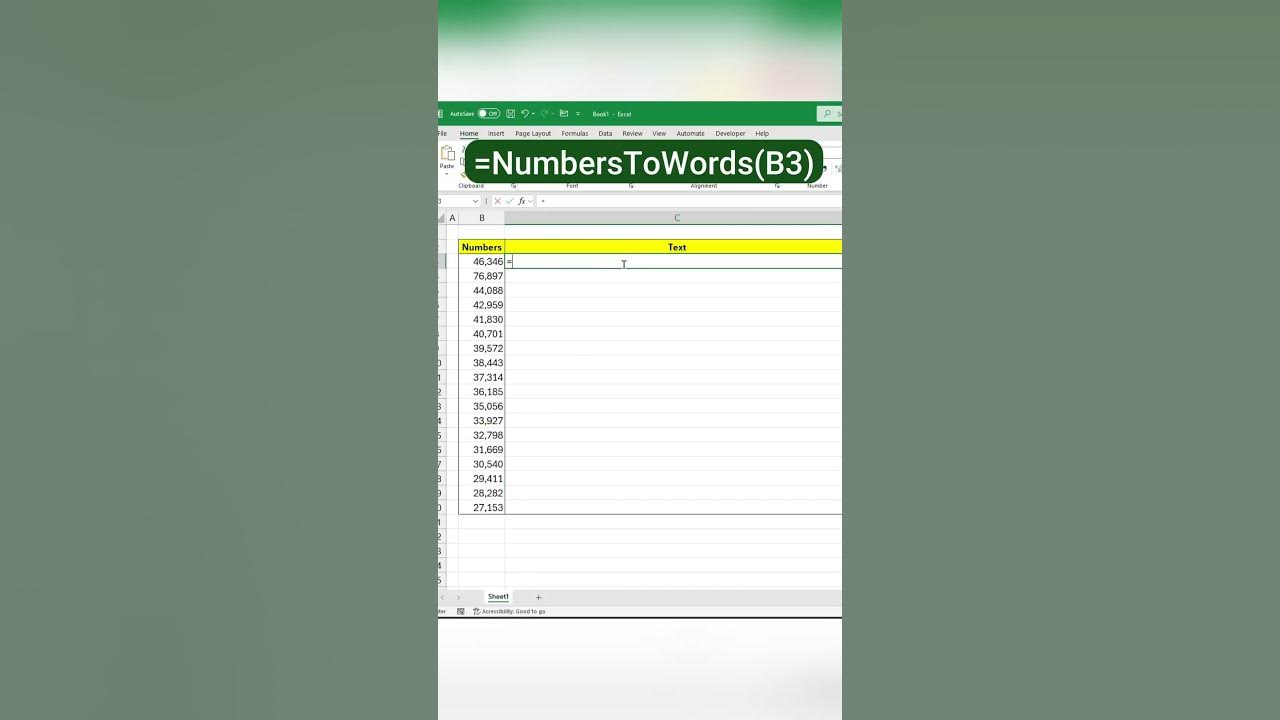 Turn Numbers into Words in Excel with VBA Magic! - YouTube