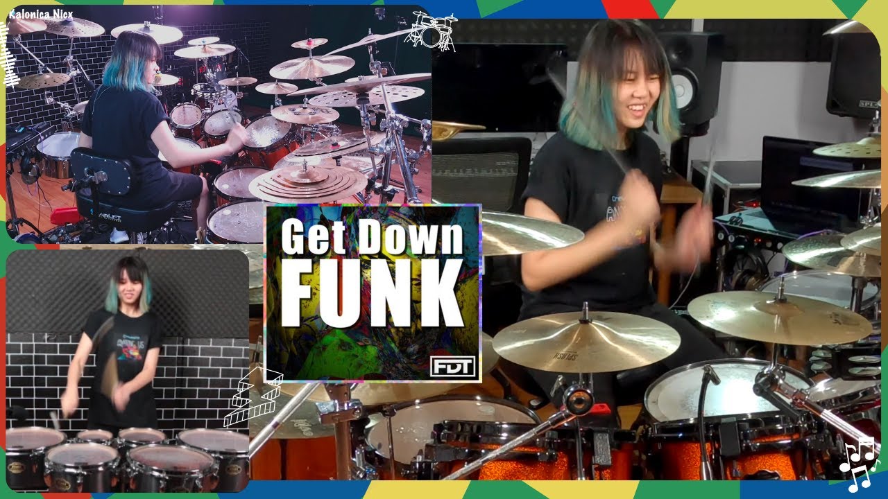 Get Down Funk | Drum interpretation by Kalonica Nicx - YouTube