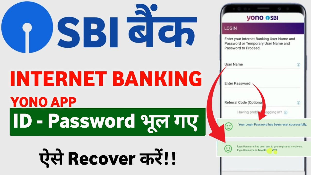 SBI Internet Banking Login 2023 - Yono App Login Id, Password Recover ...