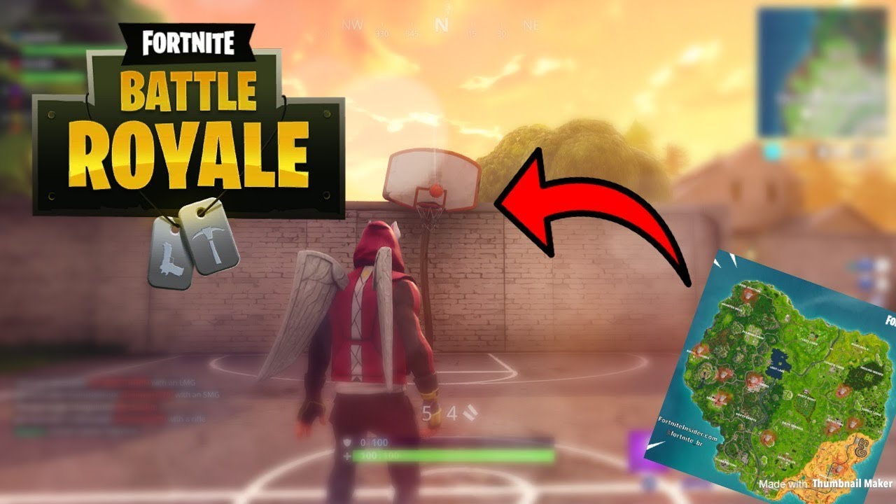 "SCORE A BASKET ON DIFFERENT HOOPS" FORTNITE SEASON 5 WEEK 2 CHALLENGE ...