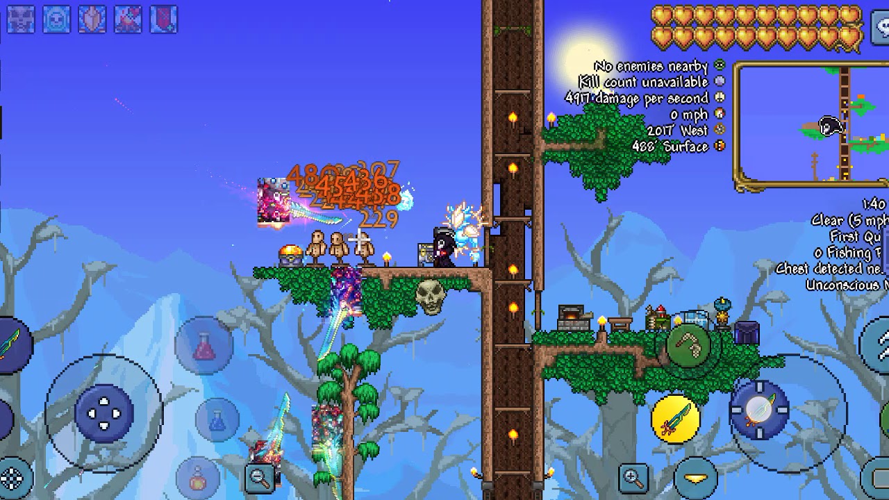 Terraria 1.4 sword first fractal มือถือ - YouTube