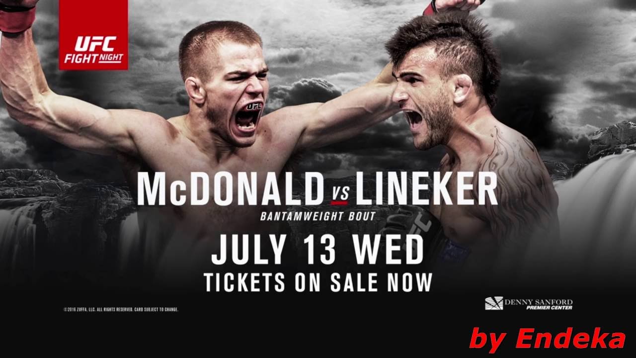 UFC Fight Night 91: McDonald vs. Lineker / by Endeka - YouTube
