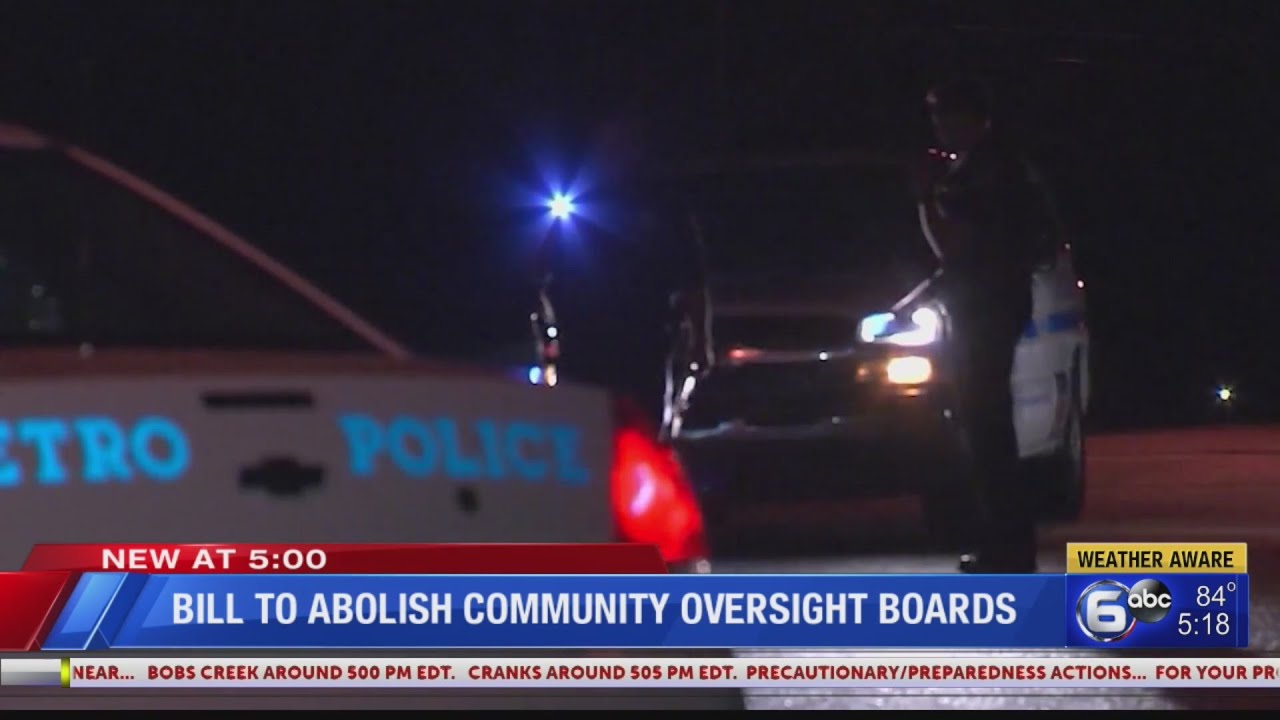 Bill to abolish community oversight boards - YouTube