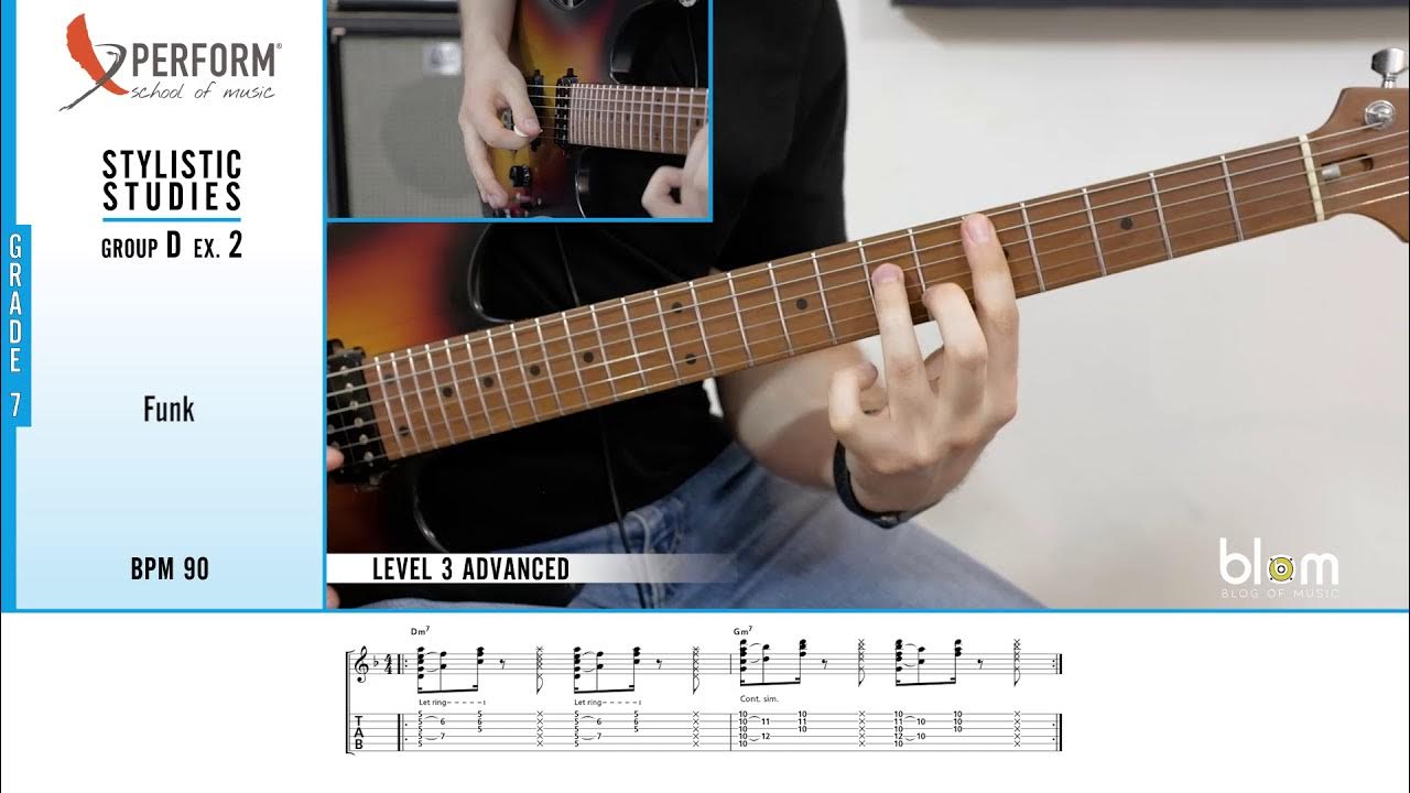 Guitar technical exercises - Level 3 - Grade 7 - Stylistic study 2 Chitarra (RSL Awards ...