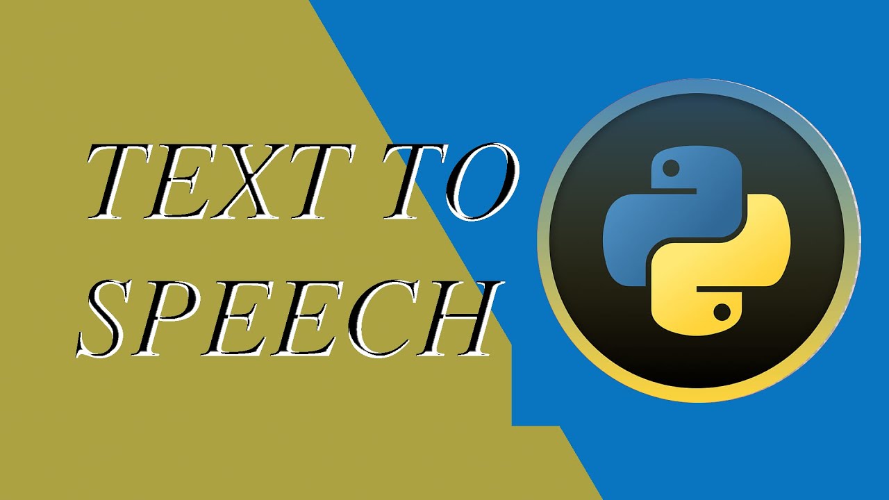 Text To Speech Python YouTube Text To Speech Python YouTube