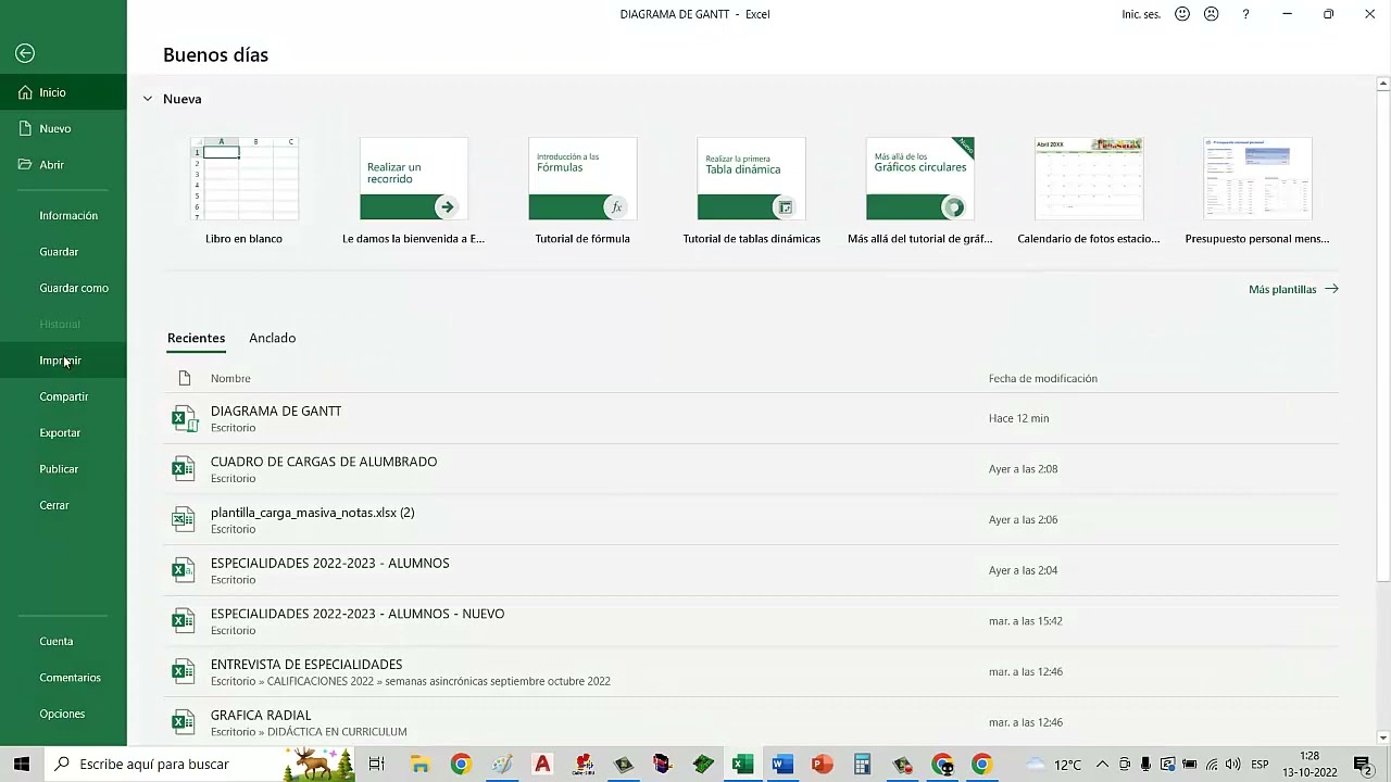 COMO CONFECCIONAR UNA CARTA GANTT (DIAGRAMA DE GANTT) EN EXCEL - BIEN ...
