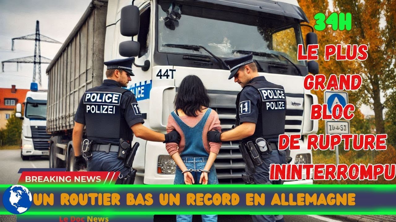 🚔🚚 UN ROUTIER TRUC ROULE 34H SANS POSE UN RECORD UN BLOC ININTERROMPU 🚚 ...