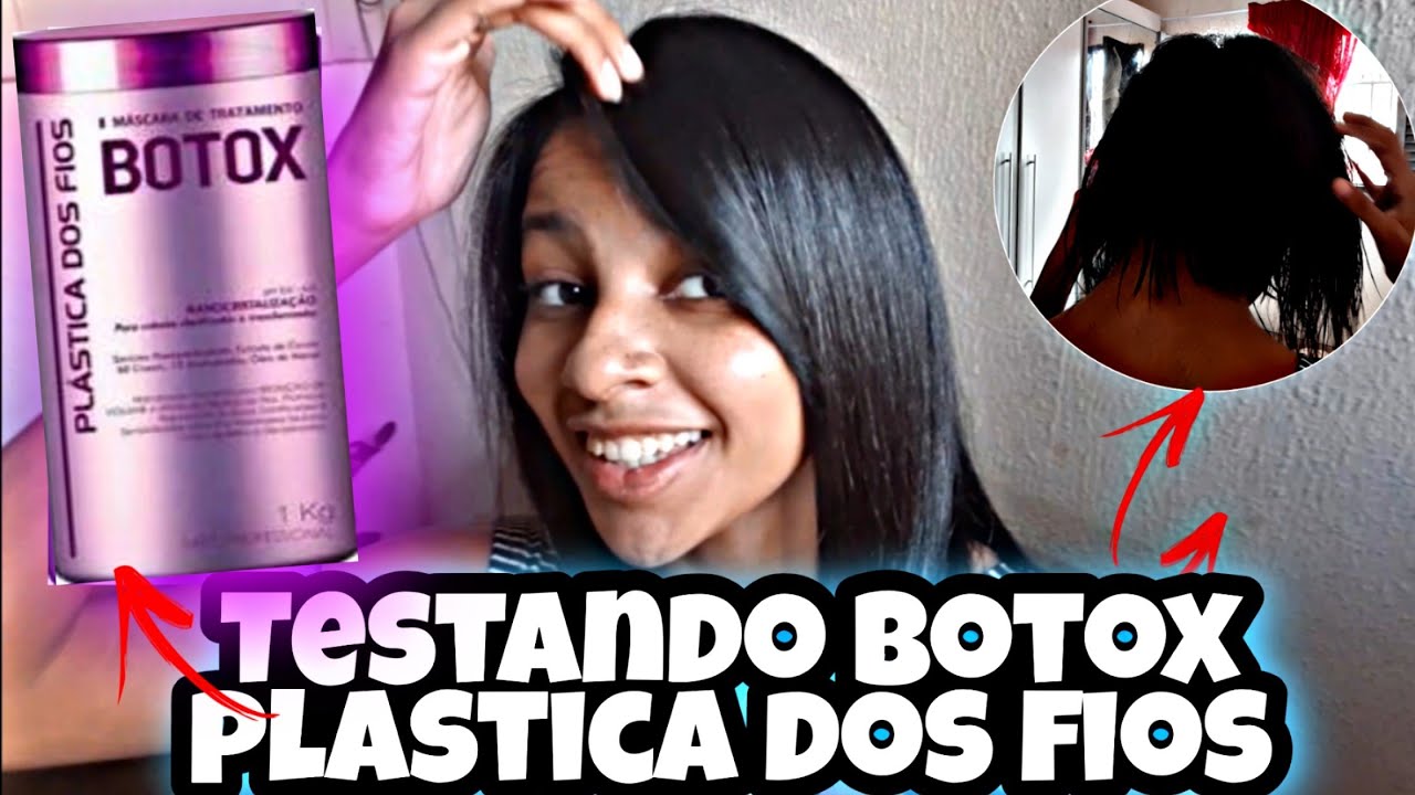 APLICANDO BOTOX EM CASA Sozinha💆|TESTEI o BOTOX PLÁSTICA DOS FIOS 😍 ...