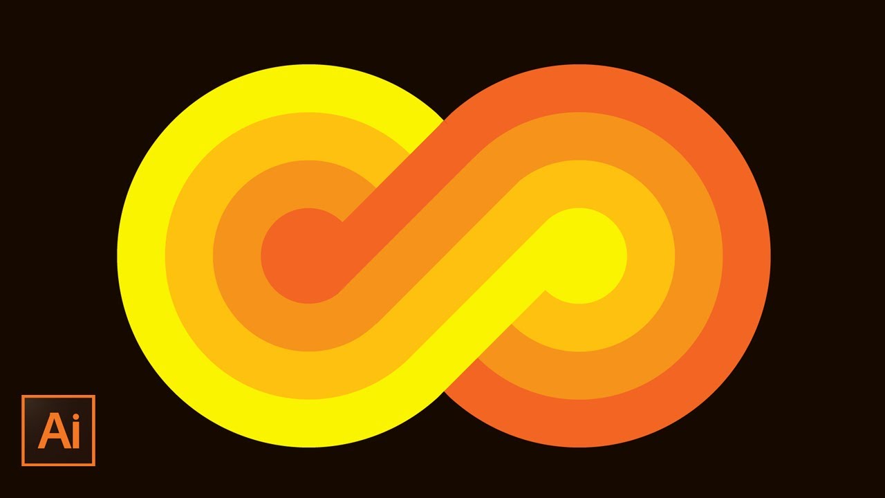 How to create Infinity Design in Adobe Illustrator | DesignMentor - YouTube